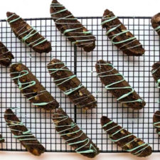 Chocolate Mint Biscotti - Dishing with Delaney