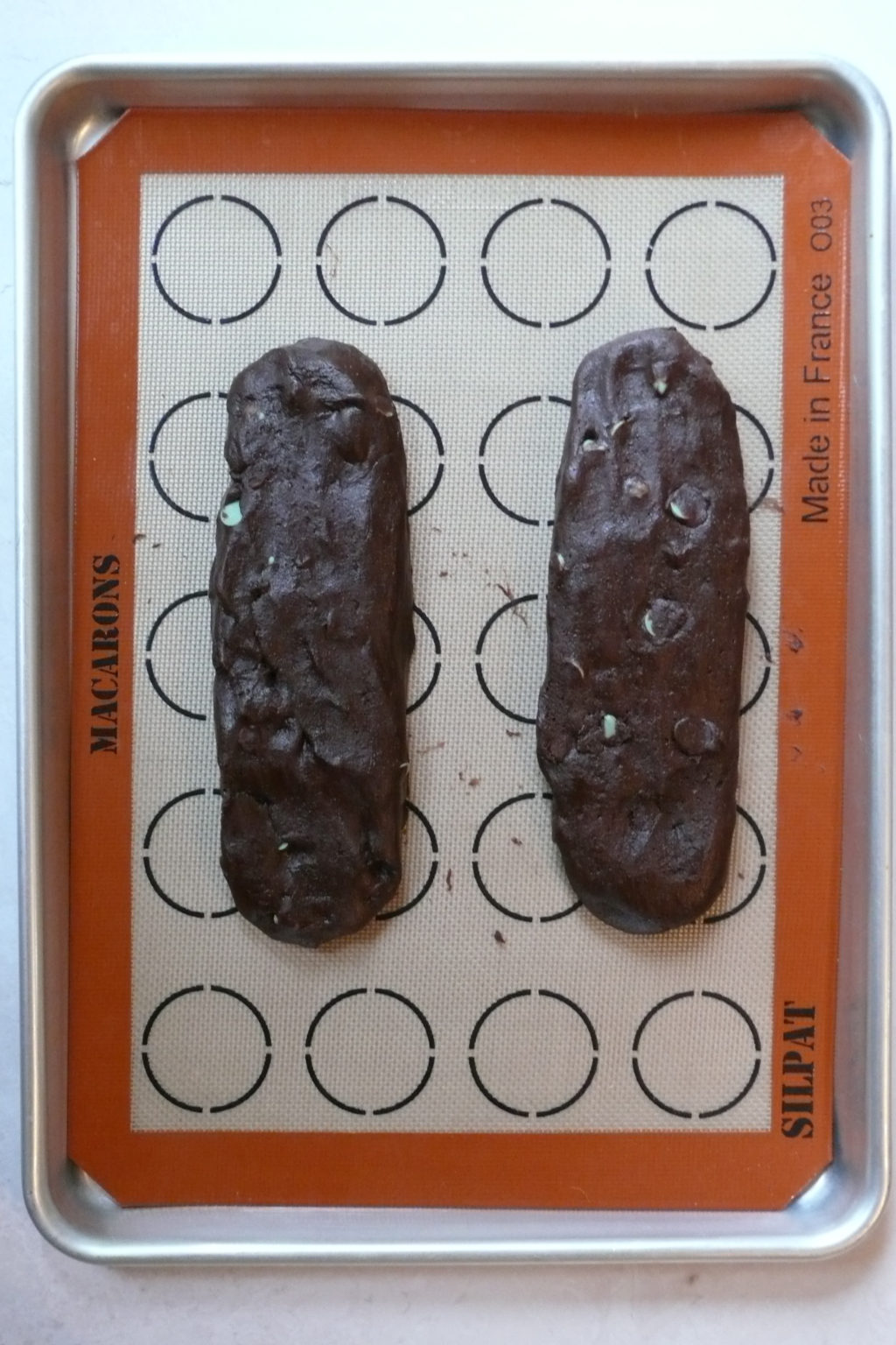 Chocolate Mint Biscotti - Dishing with Delaney