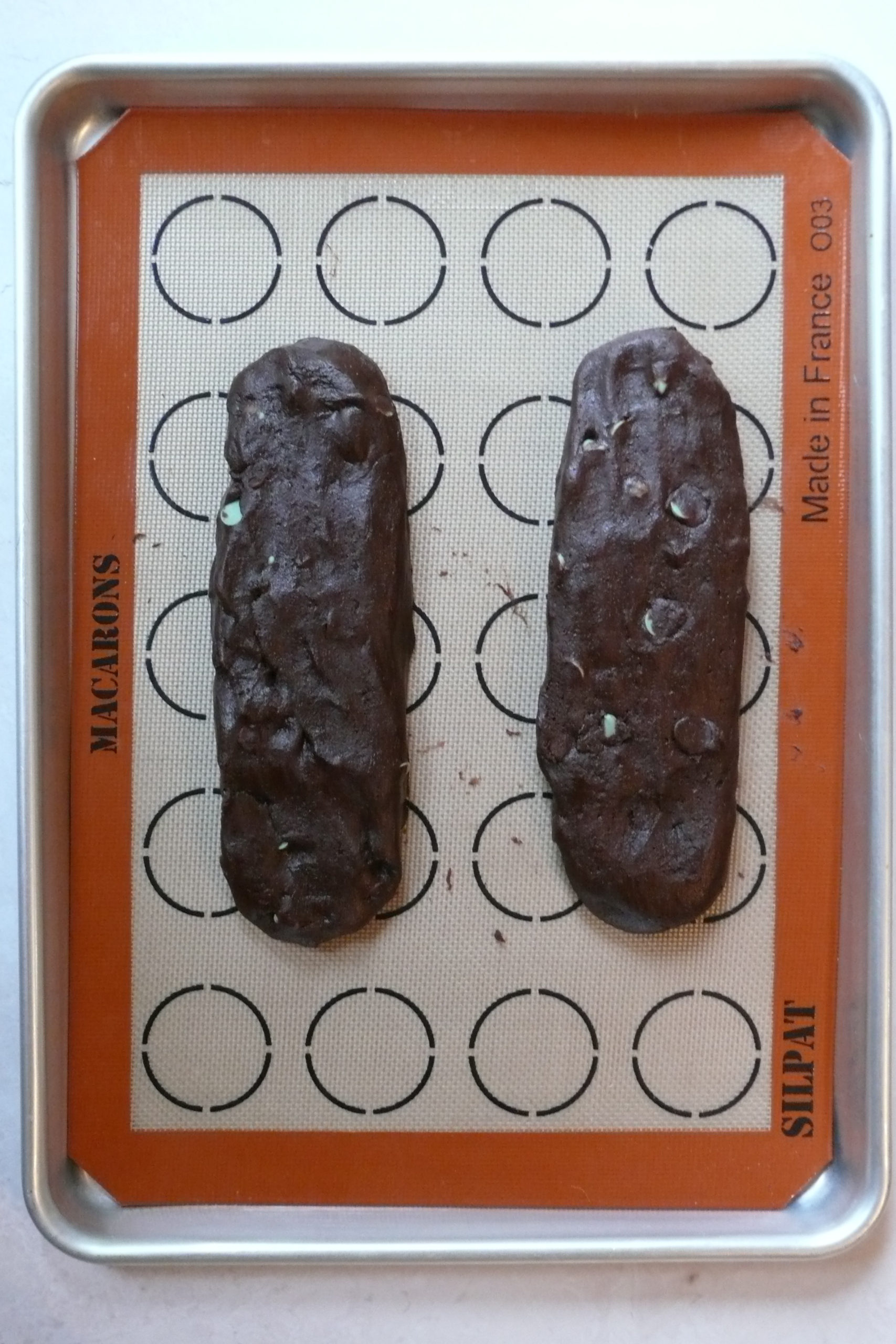 Chocolate Mint Biscotti - Dishing with Delaney